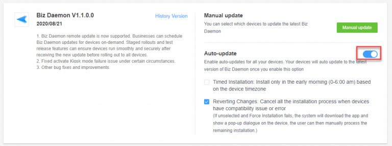How to manage Biz Daemon updates using AirDroid Business Version Update ...